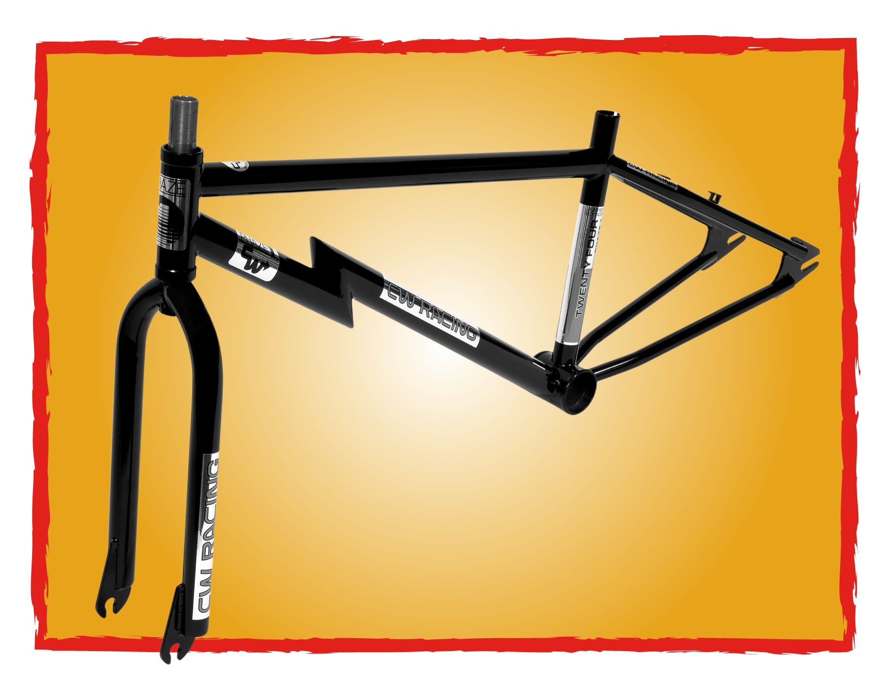 24” Phaze 1 Black Limited Edition Race Frame Kit – cwracing.com