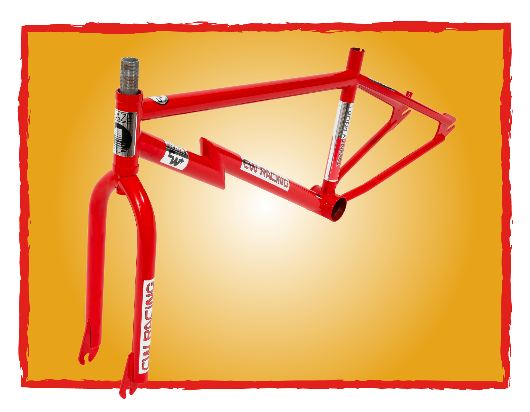 24” Phaze 1 Red Limited Edition Race Frame Kit – cwracing.com